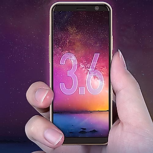 UBEF 3.5 Inch Mobile Phone Unlocked 4G Compact Mobile Phone for Students (Gold)