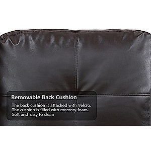 SIENWIEY Sectional Sofa Set, L-Shape Faux Leather Couch Living Room Sofa Set with Chaise Using for Living Room Furniture(Brown,Facing Right Chaise)