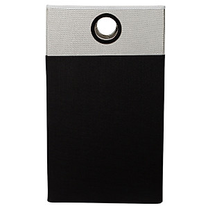 BirdRock Home Folding Cloth Laundry Hamper with Handles - Dirty Clothes Sorter - Easy Storage – Collapsible Bin – Home Organization – Black and White