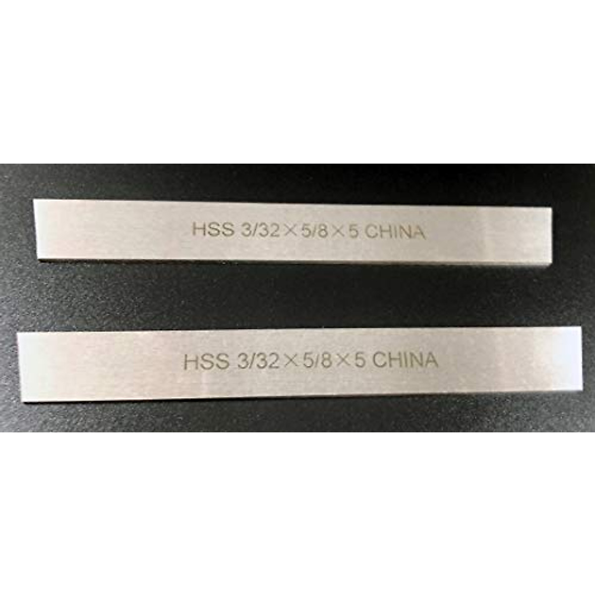 Set of 2 HSS Blades 3/32" x 5/8" x 5" for Lathe Parting Cut off Blade