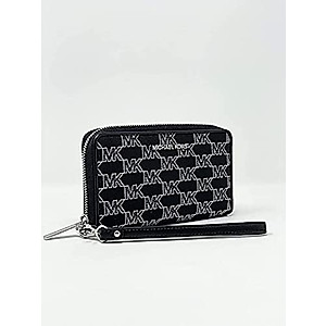 Michael Kors Jet Set Travel Large Phone Case Wristlet Wallet MK Black Multi