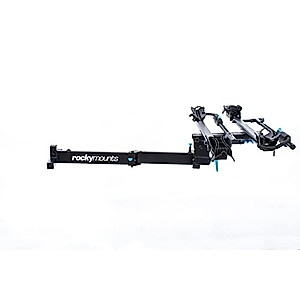 RockyMounts BackStage 2" Receiver Swing Away platform hitch 2 bicycle rack. Allows full access to the rear of the vehicle with bikes on or off the rack.