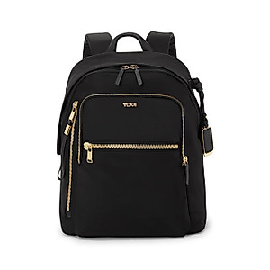 TUMI Voyageur Halsey Backpack - Black/Gold