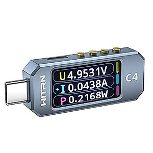 USB Power Meter PD 3.1 Type-c Tester Digital Multimeter Current Tester Voltage Detector DC 36V 6A PD 2.0/3.0 3.1QC 2.0/3.0/4.0 pps Trigge (C4L(36V))