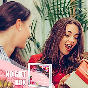 Inspirational Appreciation Gifts Sometimes You Forget You're Awesome Coworkers Thank You Gifts New Year Birthday Present Acrylic for Mother Women Friends Coworkers (Flower)