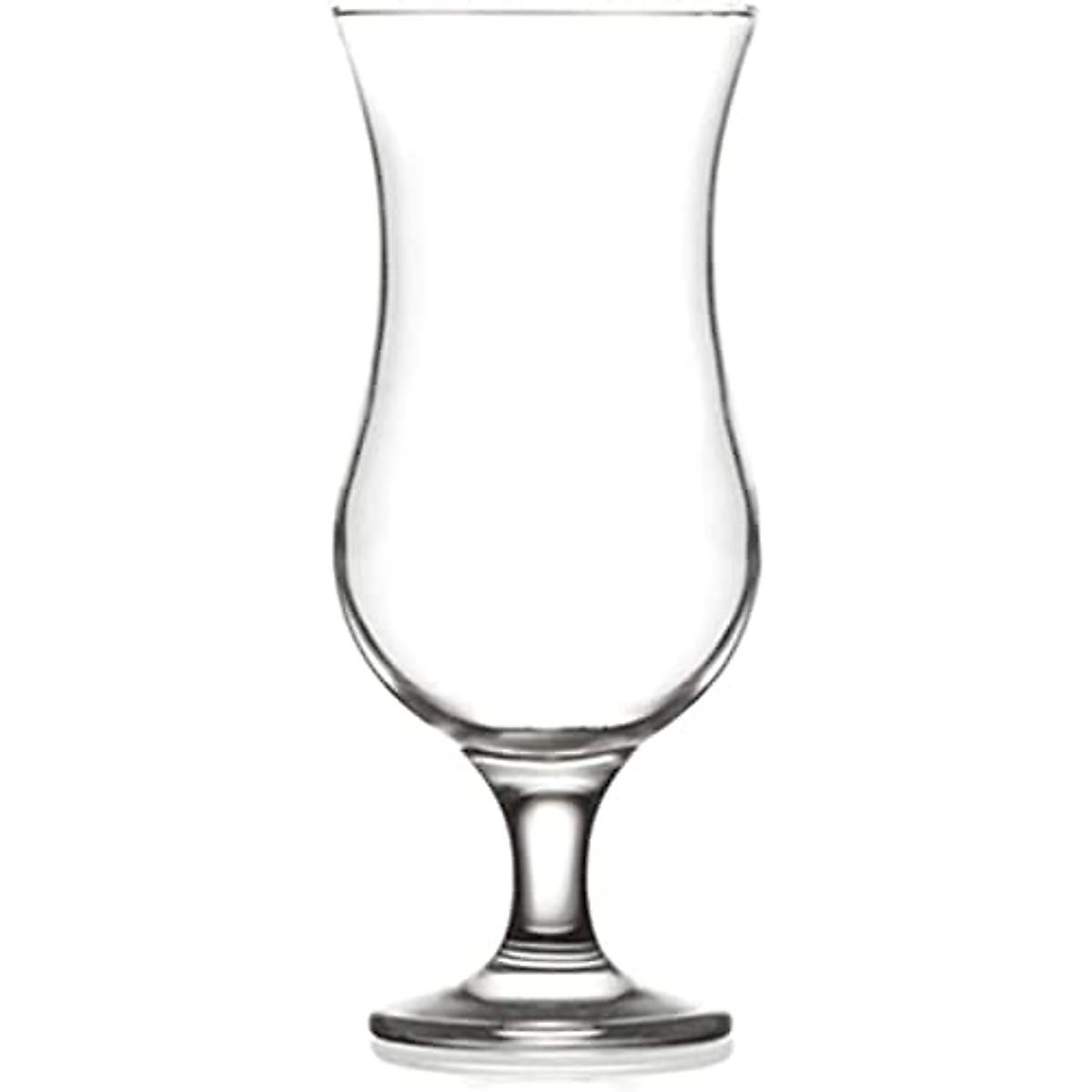 Epure Venezia Collection 4 Piece Hurricane Glass Set - Perfect for Drinking Pina Coladas, Cocktails, Full-Bodied Beer, Juice, and Water (Pina Colada (15.5 oz))
