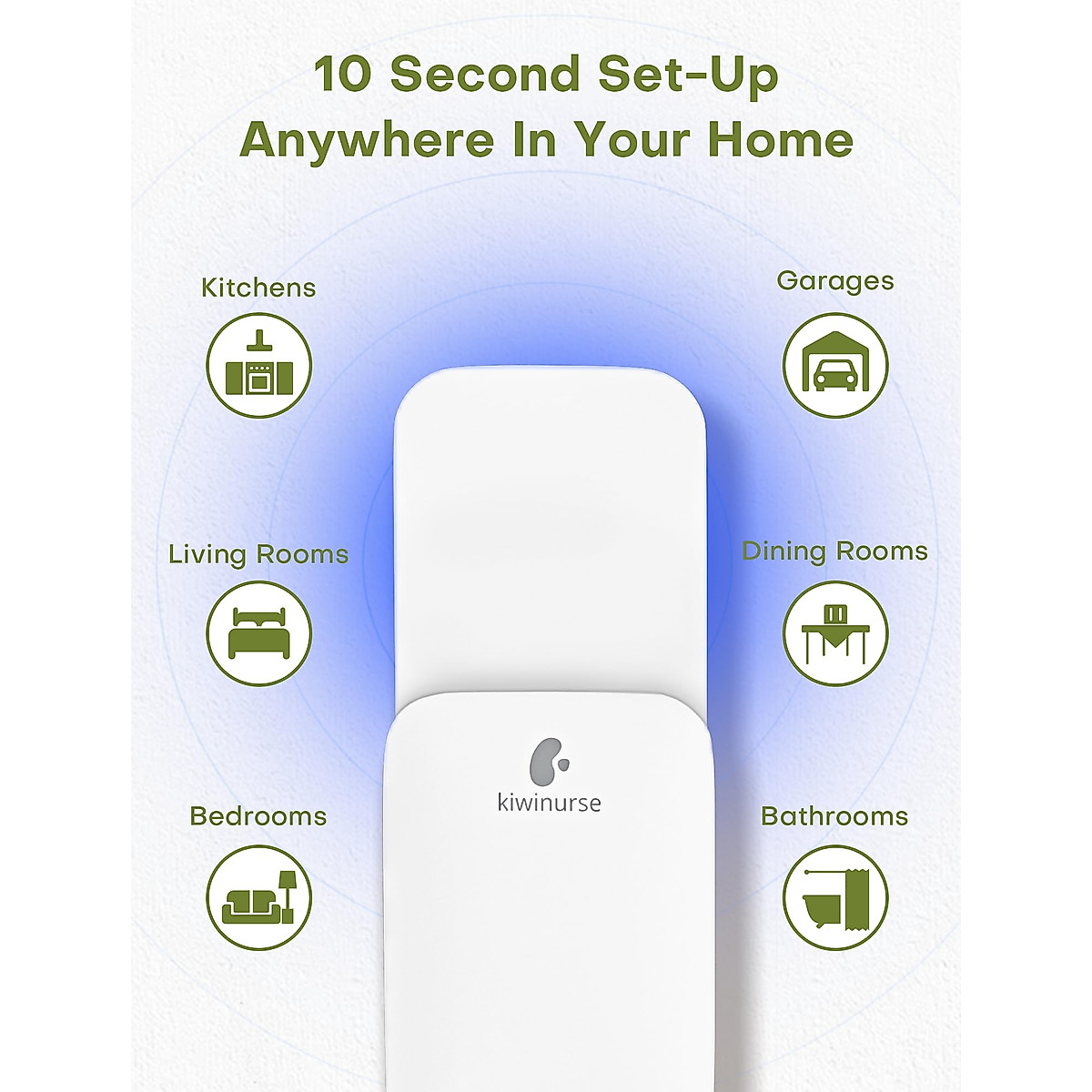 Kiwinurse Fruit Fly Traps for Indoors (2 Traps + 8 Glue Cards), Gnat Traps for House Indoor, Fly Traps Indoor for Home with Flying Insect Trap Refills