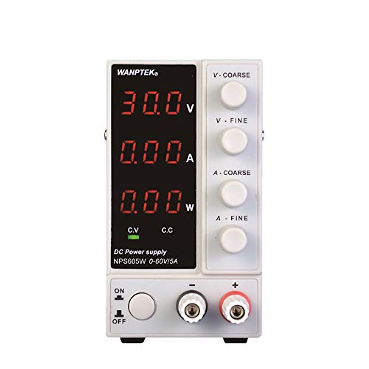 DC Power Supply Variable, NPS605W DC Power Supply Adjustable Digital 300W 0-60V 0-5A Adjustable Switching Regulated Power Supply with 3 Digits Display and Leads Power Cord