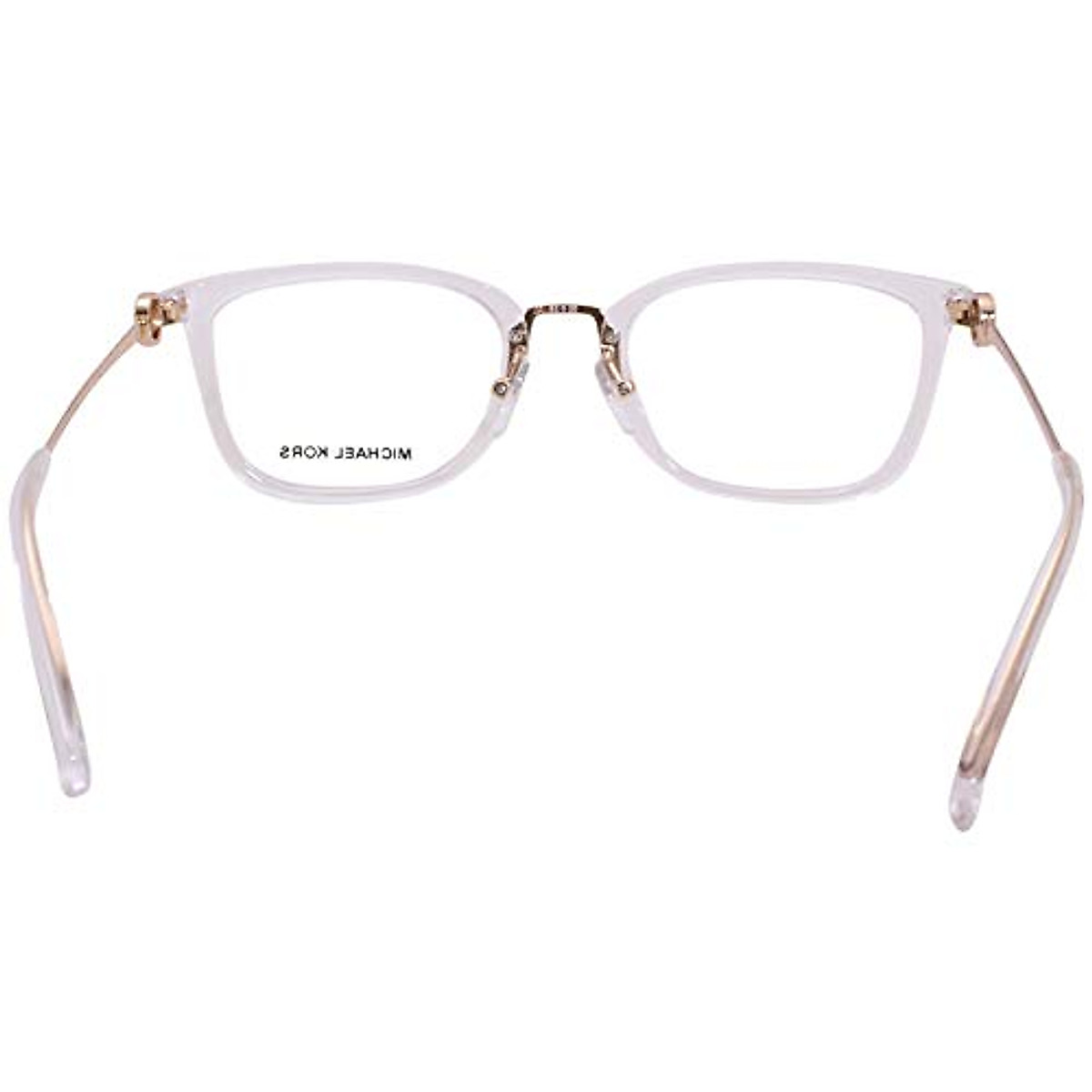 Michael Kors MK 4054 3105 Crystal Clear Eyeglasses Frame w/Demo lens-52mm, 52/20/140