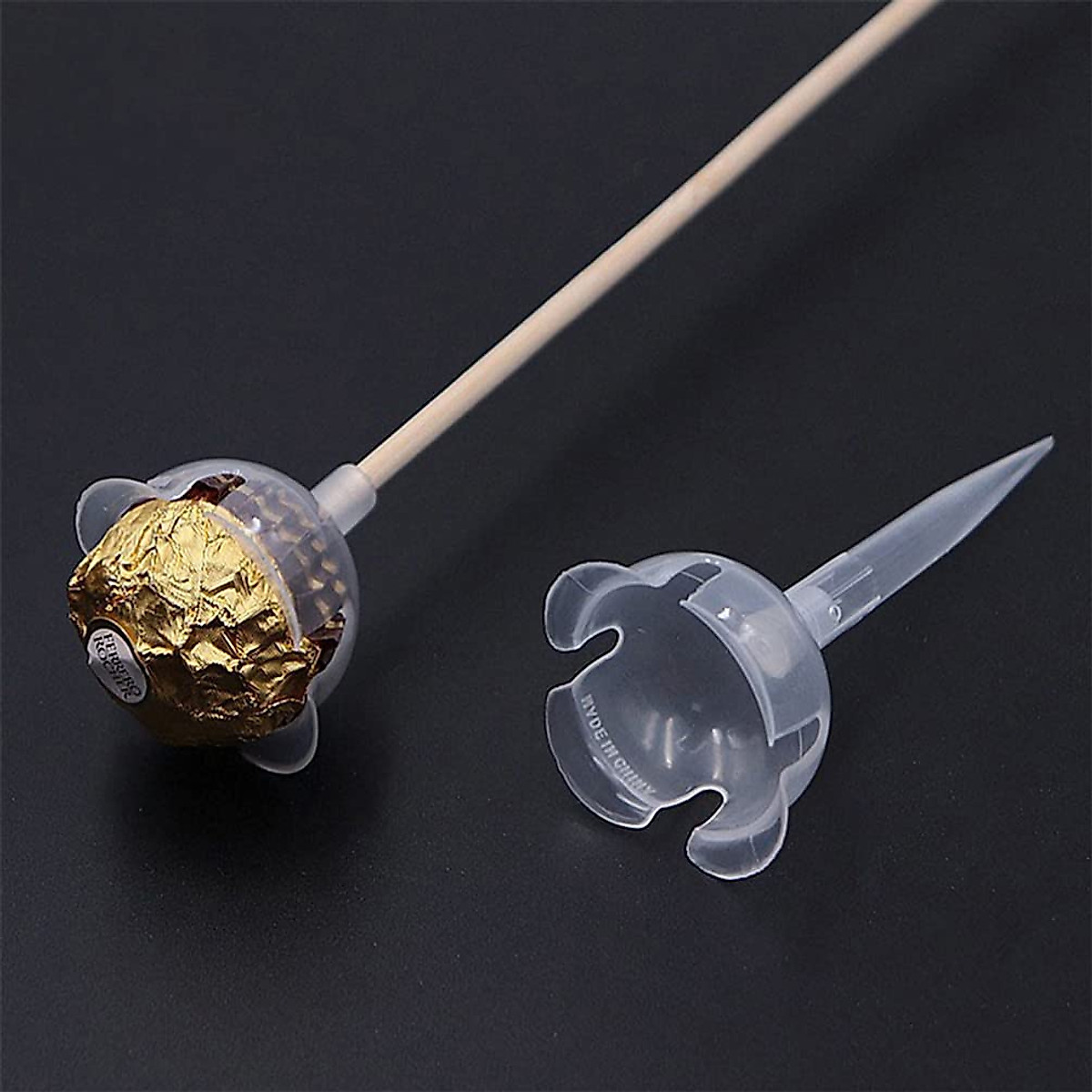 60pcs Clear Chocolate Box Holder Chocolate Wrappers Candy Packaging Holder for Valentines Day Mothers Day