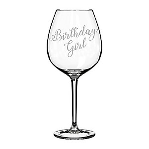 Wine Glass Goblet Birthday Girl (20 oz Jumbo)