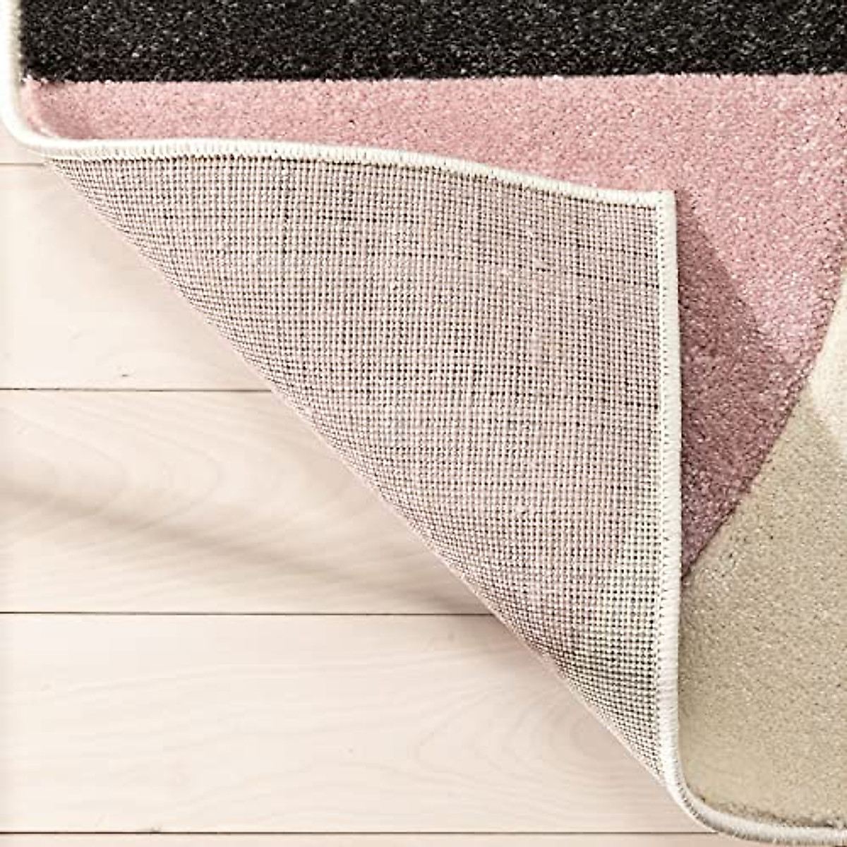 Well Woven Astrid Landon 5'3" x 7'3" Light Pink Geometric Modern Area Rug