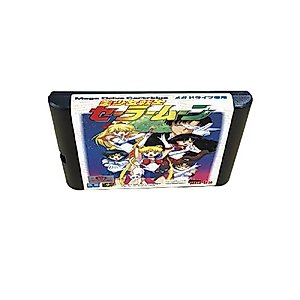 Aditi Pretty Soldier Sailor Moon - 16 bit MD Games Cartridge For MegaDrive Genesis Console (USA EU Case)