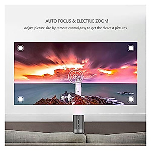 Upgraded Portable Android 7.1 Full HD 1080P 3D Home Theater Projector,1920x1080p WiFi LED Video Game Proyector Beamer ( Color : 2pcs 3D Glasses )