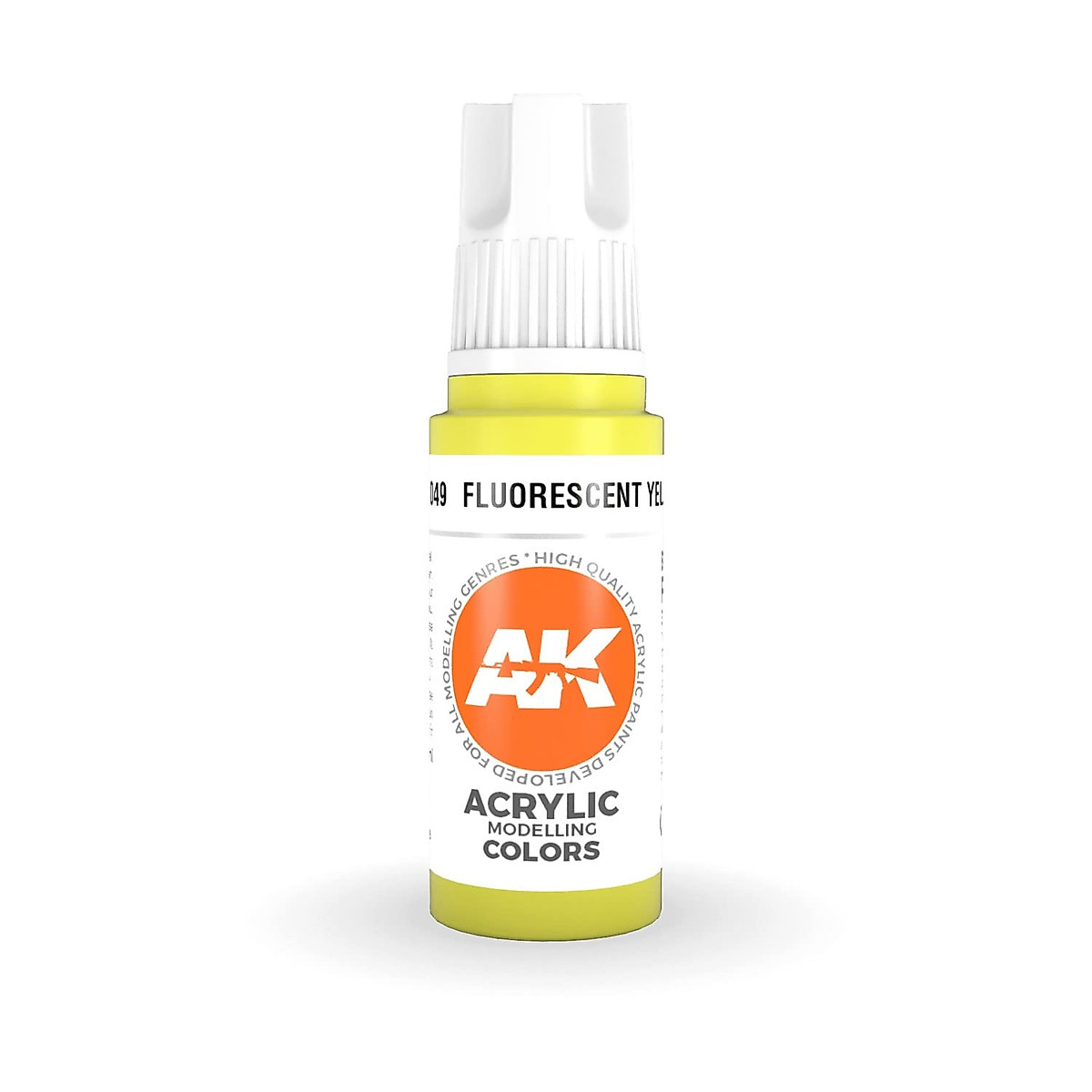 AK Interactive 3rd Gen Acrylic Fluorescent Yellow 17ml