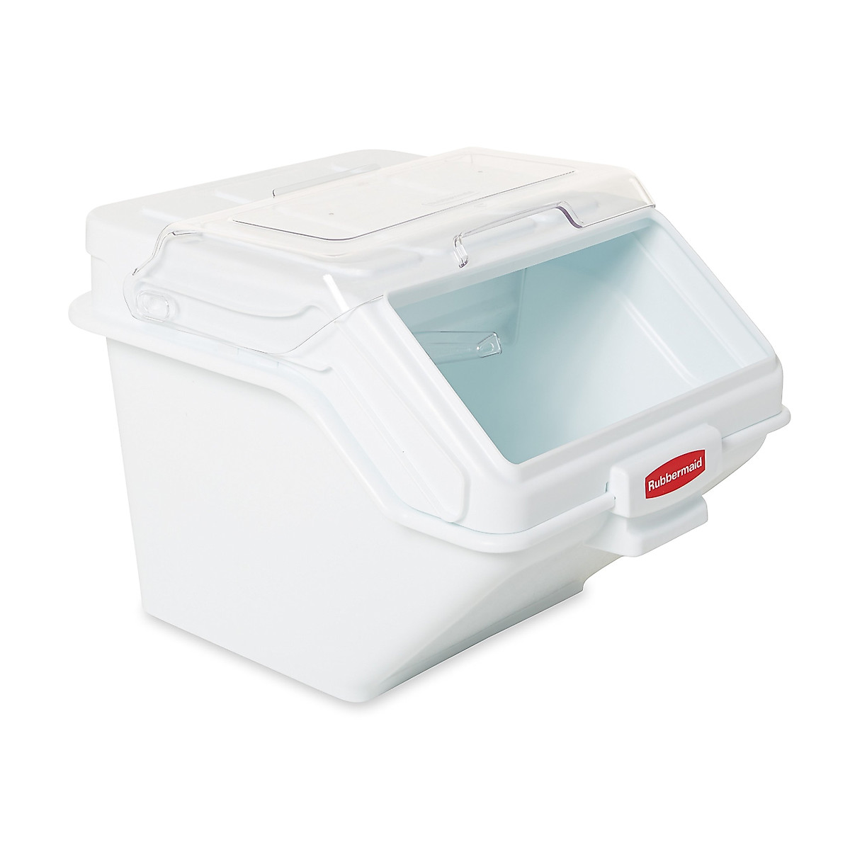 Rubbermaid Commercial Products ProSave Shelf Food Ingredient Bin with Scoop, 200-Cup, White, Kitchen Food Storage Sugar/Grains/Rice/Baking Supplies