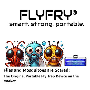 FLYFRY Extra Large Bug Zapper 40w Indoor, Electric Insect Fly Insect Killer Mosquito Pest Lamp Electrocutor for Mosquitoes Flies Insects Bugs Gnats Moths Wasps Hornets 40 watts 4000v Portable Trap