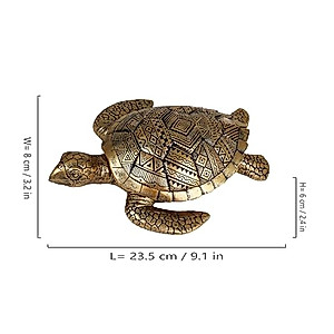 LAIKEARTS Turtle Decor, Handmade Resin Statue Brings Good Luck, Health, Decorations Applicable Home, Living Room, Bedroom, Office Desk Table Indoor.nGifts for Women, Mom, Friends
