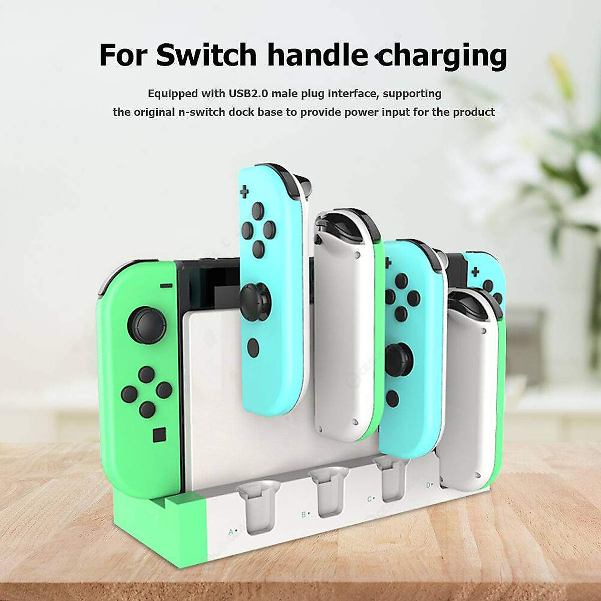 Eurobuy Switch Controller Charger, Controller Charging Dock Charging Station for Nintendo Switch Joy-Con