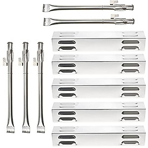 Cmanzhi S1C011 (5-Pack) S1C003 (5-Pack) Stainless Steel Burner and Heat Plate Replacement for Dyna-Glo DGE530BSP-D, DGE530GSP-D, DGE530SSP-D