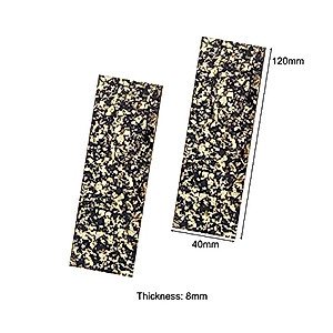 NC HAISDA Acrylic Knife scales Handle Material Slabs Knives Custom DIY Tool for Knife Makrer Blanks Blades pack of 2 Gold