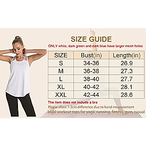 Aeuui Womens Workout Tops for Women Racerback Tank Tops Mesh Yoga Shirts Athletic Running Tank Tops Sleeveless Gym Clothes Orange