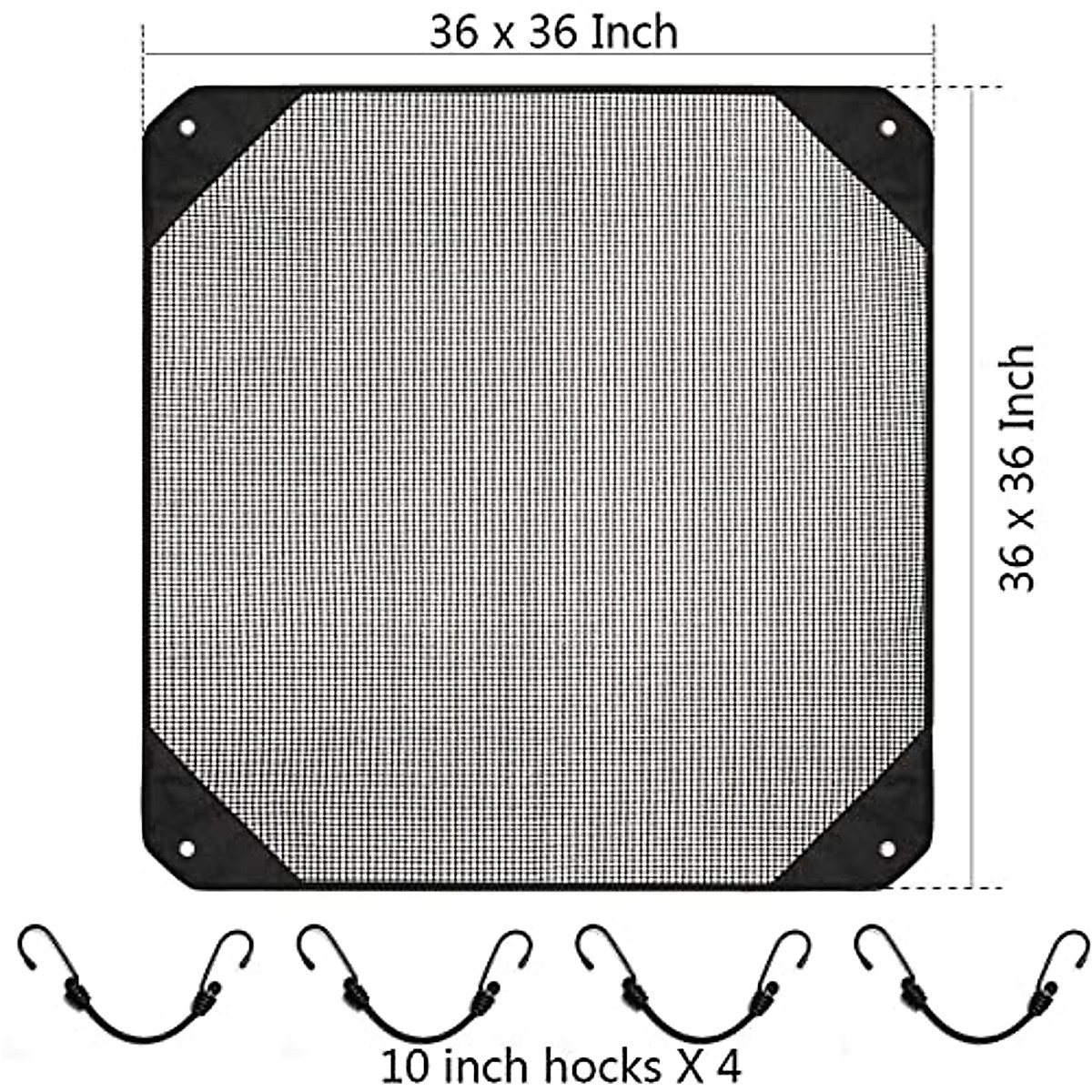 StarJungle Central Air Conditioner Cover for Outside Units 36" x 36" - Durable AC Cover for Outside Unit, Leaf Guard Mesh Air Conditioner Cover (36" x 36")