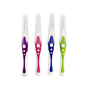 Wasser Vela 16pcs XL Size Orthodontic Interdental Brush, 4 Handle Colors, Clean Between Teeth and Braces, Flexible Handle and Durable Wire, Easy to Use and No Break (Started Pack)