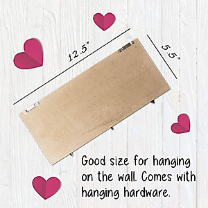 VILIGHT Dog Mom Gifts Leash Holder Home Sign - Farmhouse Wall Decor with Hooks - Funny Dog Lover Gifts for Women Man - 12.6x5.5 Inches