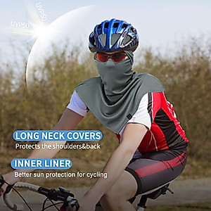 AIWOLU Balaclava Full Face Mask Summer for Sun Protection Breathable Long Neck Covers for Men Women Cycling Fishing…