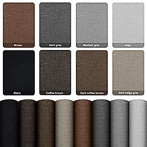 2 PCS Fabric Repair Patch - 8 x 11 Inch Self-Adhesive Canvas Patches for Furniture, Couch, Sofas, Car Seats, Chairs - Linen Repair Kit With Tape - Dark Grey