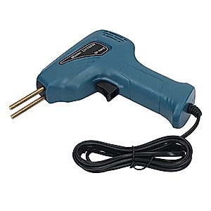 Bumper Repair Stapler Plastic Welder Gun, Stapler Welder Torch ABS Practical Spring Switch Safe Ergonomic with Staple for Garage(Cyan)