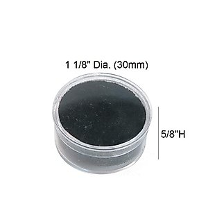 888 Display USA - 100 Black Foam Gem Jars Showcase with 2 pcs of Black Stackable Display Tray