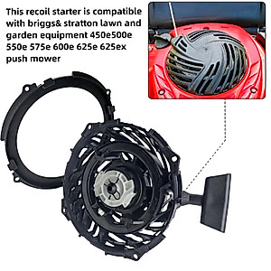 shiosheng 591139 593961 Pull Recoil Starter for B & S 590588 593959 595355 Engines Lawn Mower 500E Pull Start Assembly Replacement Parts