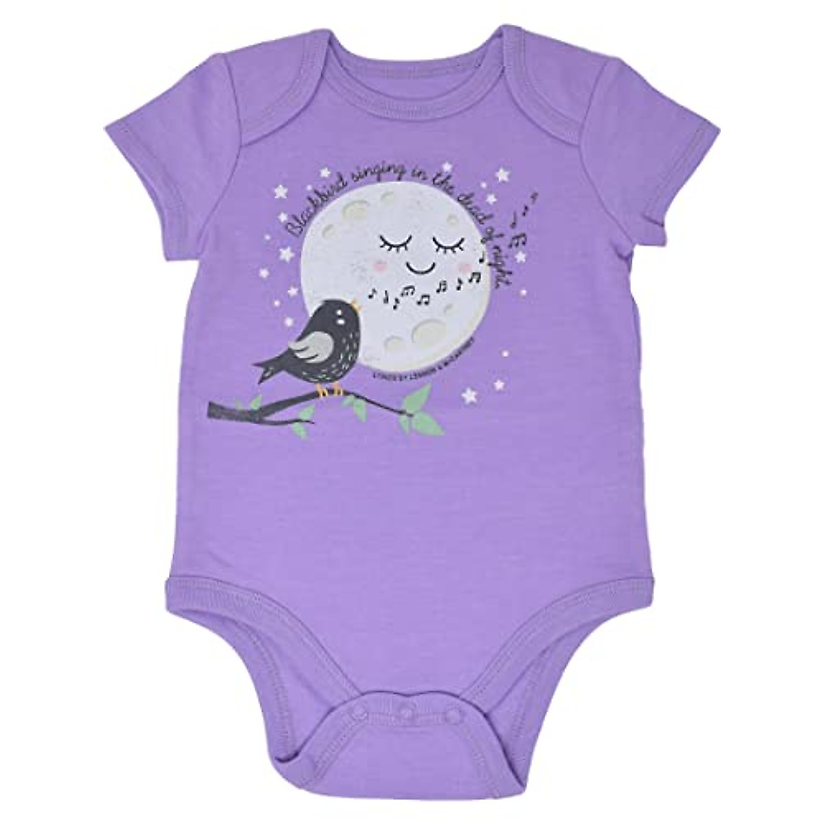 Lyrics by Lennon and McCartney Lennon & McCartney Infant Baby Girls 5 Pack Bodysuits MulticoloRed 12 Months