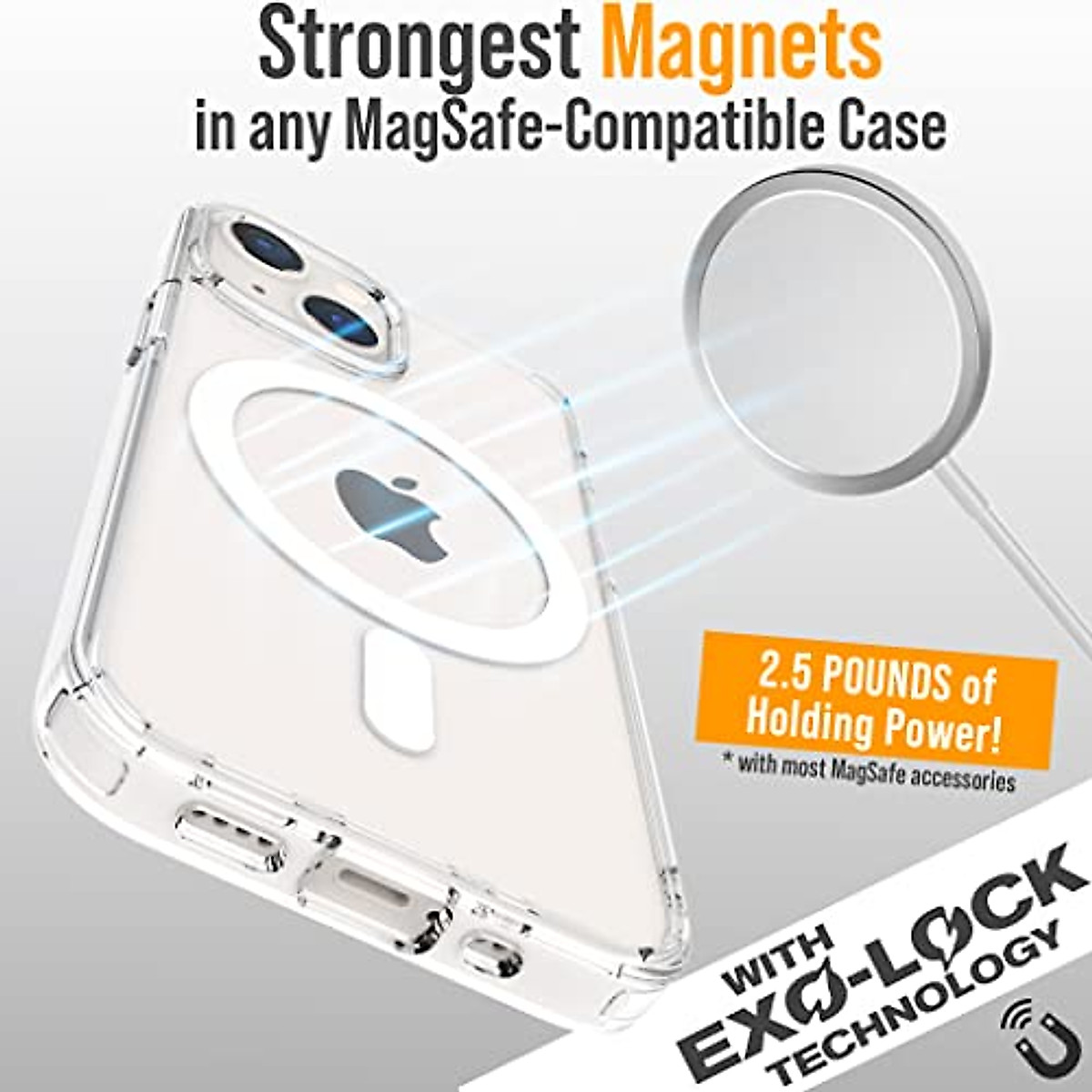 Scooch iPhone 13 Mini MagSafe Case with Screen Protector and $100 Device Coverage [MagCase] iPhone 13 Mini Case MagSafe, Military Grade Drop Protection, Ultra-Strong Magnets, Anti-Scratch