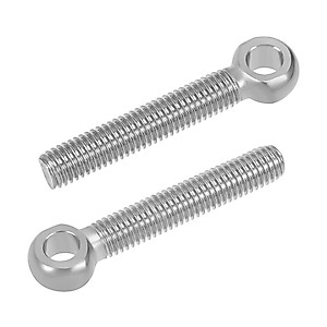 uxcell M10 x 60mm Machinery Shoulder Swing Lifting Eye Bolt 304 Stainless Steel 2pcs