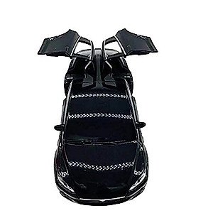 TPower T Power! Dynamic Remote Control Car 1 24 Scale RC Vehicle Great Gift for Children Remote Control Car Model with Falcon Door in Black Color