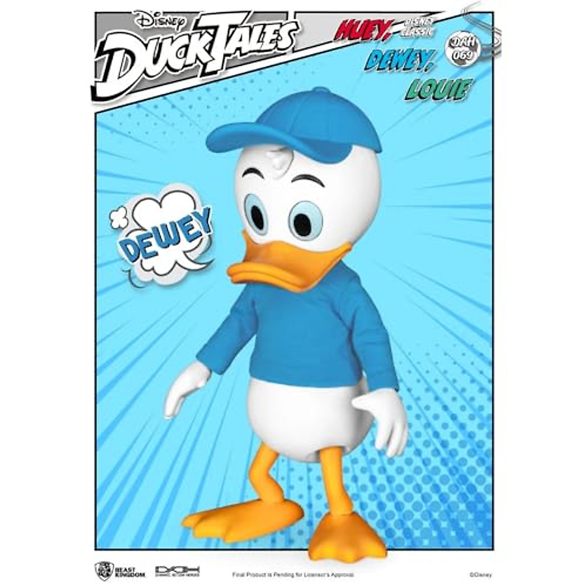 Beast Kingdom DuckTales: Huey, Dewey and Louie DAH-069 Dynamic 8ction Action Figure Set, Multicolor
