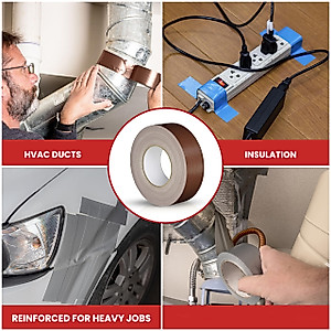 GGR Supplies T.R.U. CDT-36 Industrial Grade Duct Tape. Waterproof and UV Resistant. Multiple Colors Available. 60 Yards. (White, 1/2 in.)