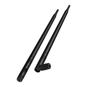 TNP 10 dBi WiFi Antenna - 2.4 GHz Antenna Network Compact Omni Directional RP SMA Connector for PC Desktop Computer Wi-Fi Router Camera Video Surveillance