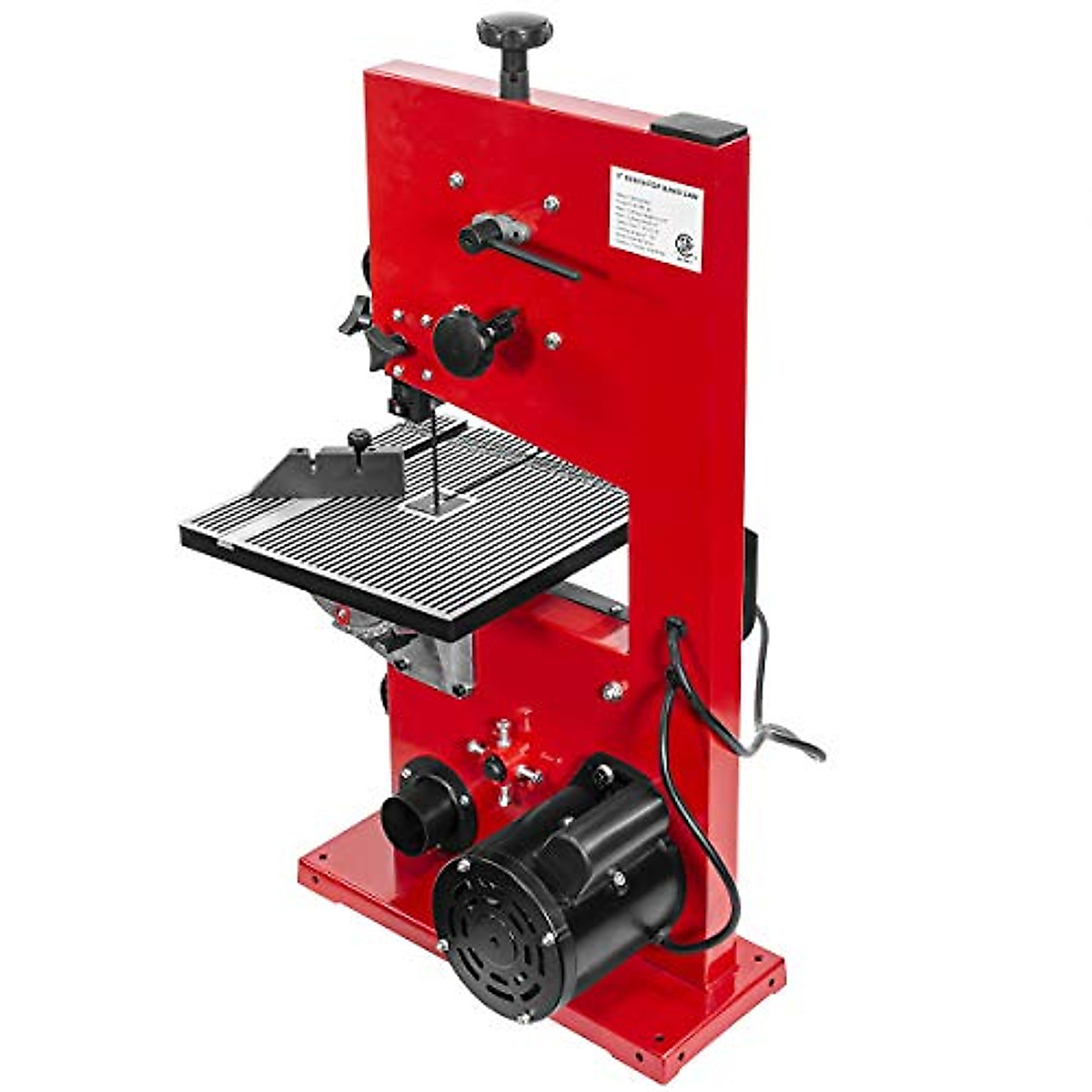XtremepowerUS 9" inch Pro Benchtop Band Saw Stationary Adjustable Angle Woodworking 2,340FPM Bandsaw w/Dust Port, Red