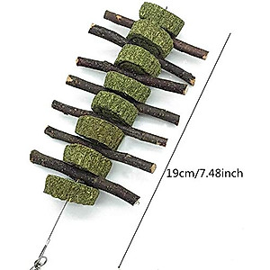 Fansisco Bunny Chew Toys for Teeth Grinding,Molar Rabbit Toys Organic Apple Chewing Sticks,Chew Treats and Balls for Hamster,Rabbit, Bunny, Chinchilla, Guinea Pig, Small Animal