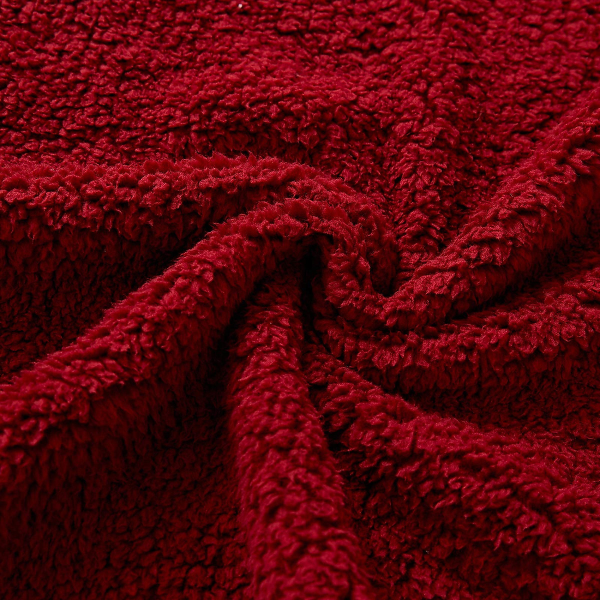 FFLMYUHUL I U Fuzzy Throw Blanket with Super Soft and Warm Throw Flannel Blanket … (Tz06-wine Red, 50" L x 60" W)
