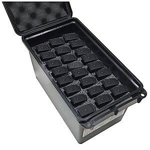 Case Club 24 Magazine Holder 50 Cal Ammo Can Foam to Fit MTM (Pre-Cut, Closed Cell, Military Grade Foam)(MTM .50cal)