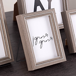 Rierdge 5 Pcs Easel Back, Iron Picture Frame Easel Back, Photo Frame Easel Back Stand with Screws & Screwdriver (Black)