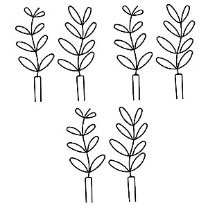 YARNOW 6 Pcs Plant Climbing Frame Indoor Decor Houseplants Live Indoor Green Roses Trellises for Plants Plant Cages Vine Plant Trellis Indoor Plant Trellis Plant Climbing Stand Iron Black