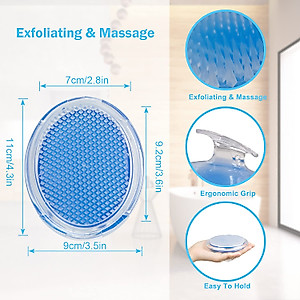 Exfoliating Brush for Treating Ingrown Hairs and Razor Bump - Eliminate Shaving Irritation for Face, Armpit, Bikini Line, Legs, Neck by Boseen