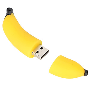 Banana Shape U Disk, PVC+Metal Supports Hot Swappable Cute Flash Drive for Backup Files or Videos(#3)