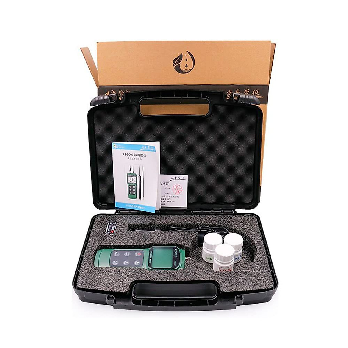 AE6601 Handheld Digital Water pH Meter Temperature Meter PH & ORP Meter Range 0.00~14.00pH